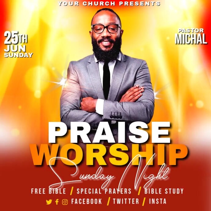 Modèle Praise Worship Flyer | PosterMyWall