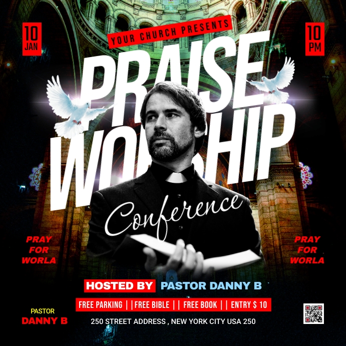 praise worship flyer Templat | PosterMyWall