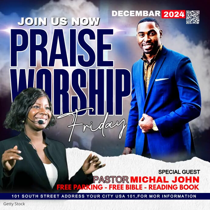 Plantilla de praise worship video flyer | PosterMyWall