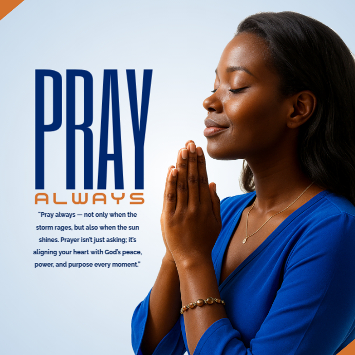 Pray, prayer, pray until something happens Template | PosterMyWall