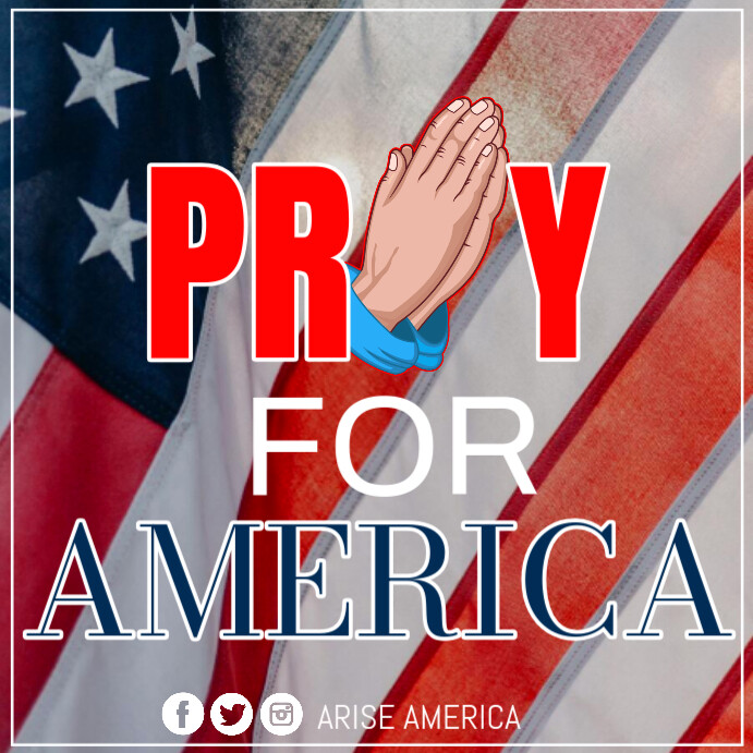 Plantilla de Pray For America Instagram Post | PosterMyWall