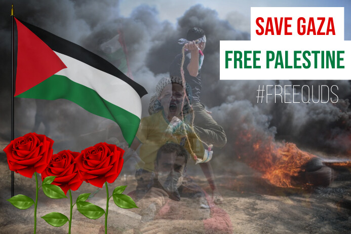 Pray for Gaza poster Template | PosterMyWall