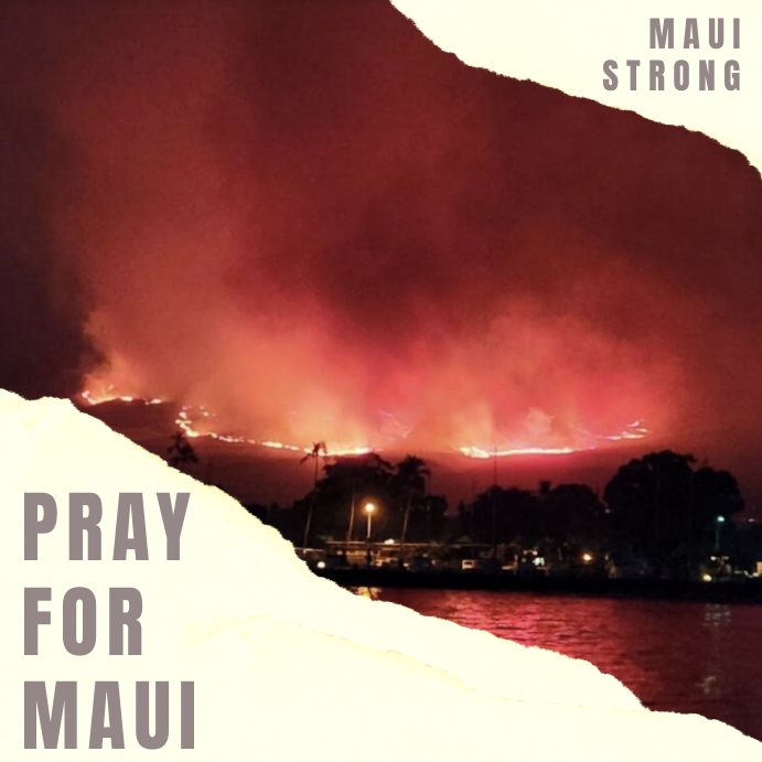 Шаблон Maui Strong | PosterMyWall