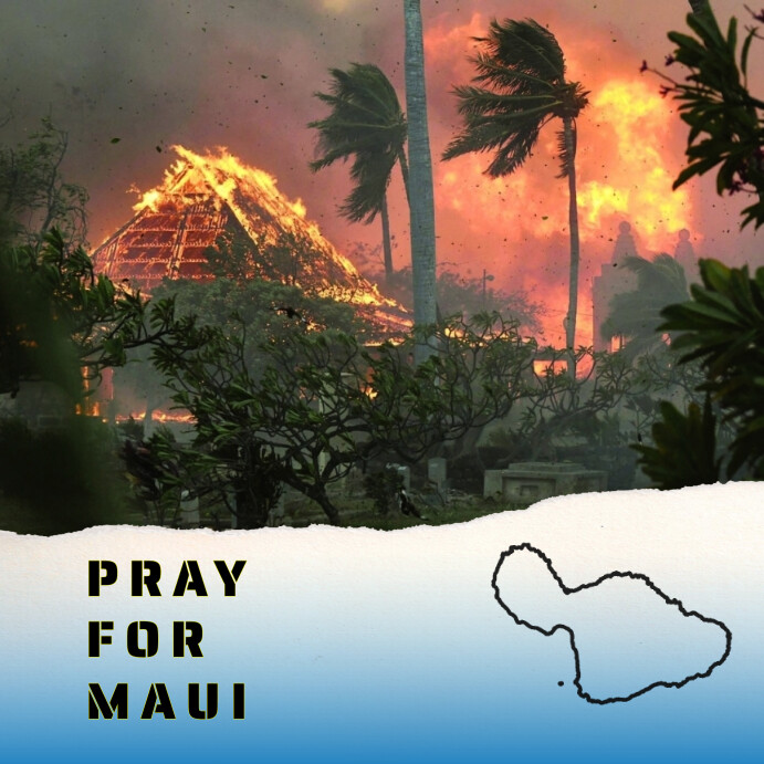 Pray For Maui Intagram Post Template | PosterMyWall