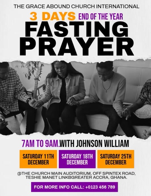 Copy of Prayer & Fasting Ads | PosterMyWall