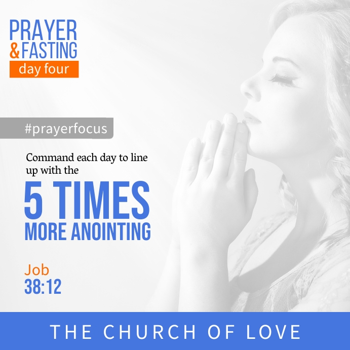 Prayer & Fasting Focus Template | PosterMyWall