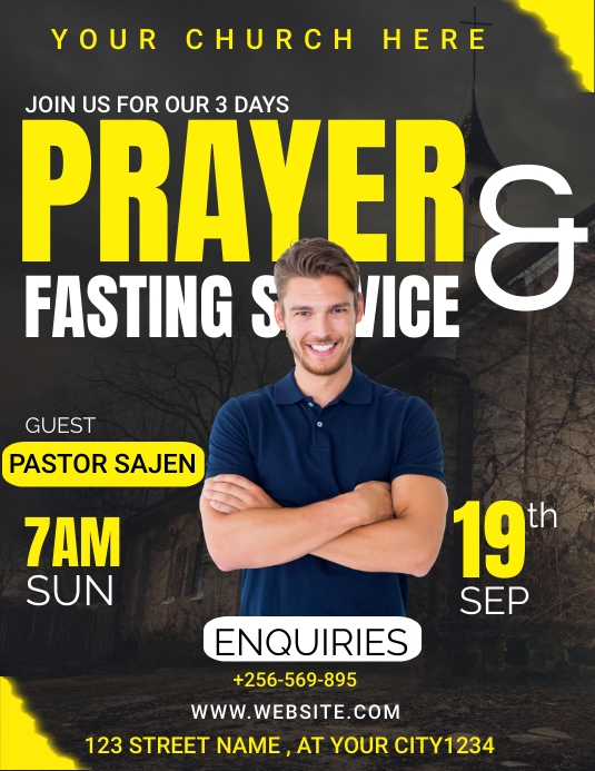prayer & fasting poster template | PosterMyWall
