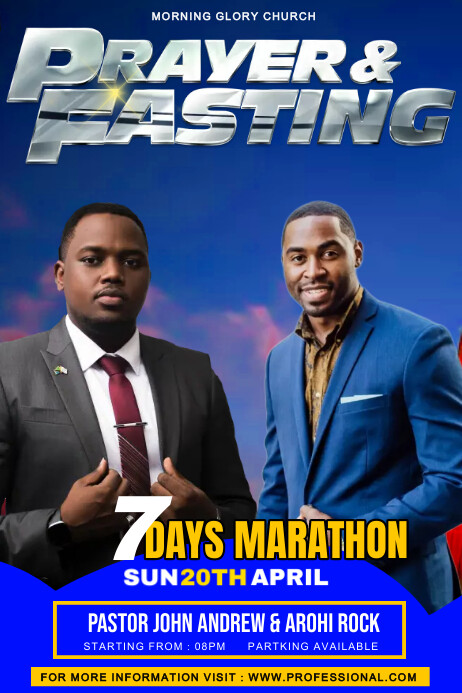 prayer & fasting service Template | PosterMyWall