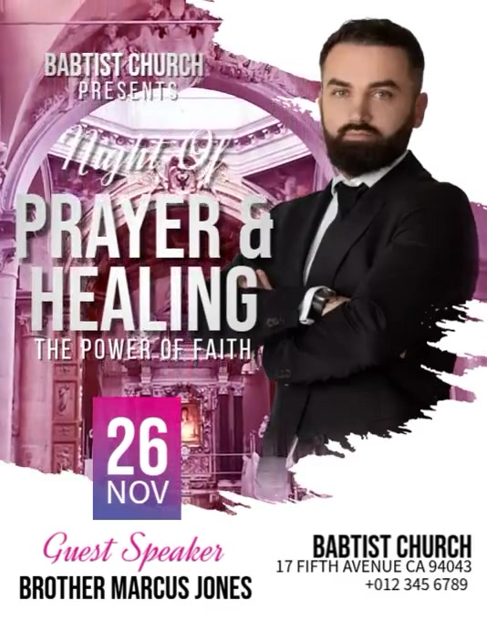 Prayer & Healing Template | PosterMyWall