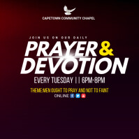 prayer and devotion flyer template | PosterMyWall