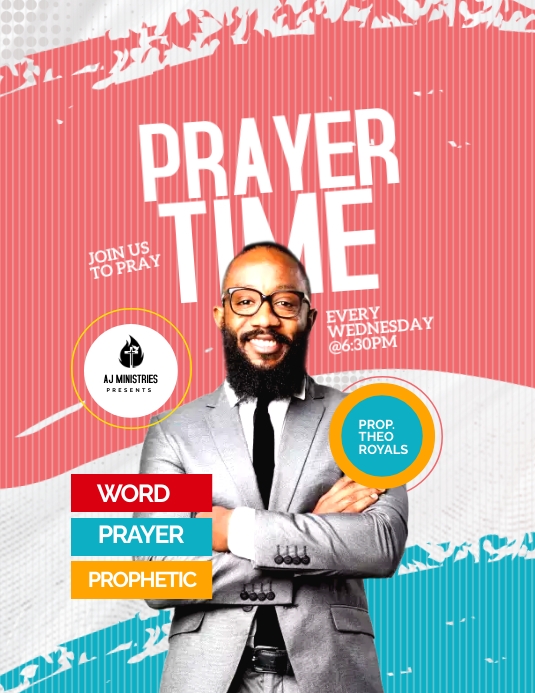 Prayer and Fasting Church Flyer Template | PosterMyWall