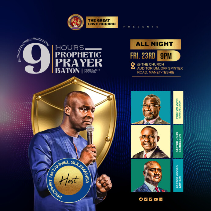 Prayer and Fasting Church Flyer Template | PosterMyWall