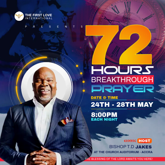 Prayer and Fasting Church Flyer Template | PosterMyWall