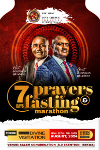 Prayer and Fasting Church Flyer Template | PosterMyWall