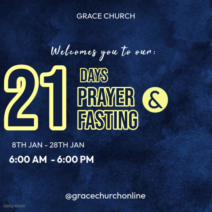 Modèle prayer and fasting | PosterMyWall