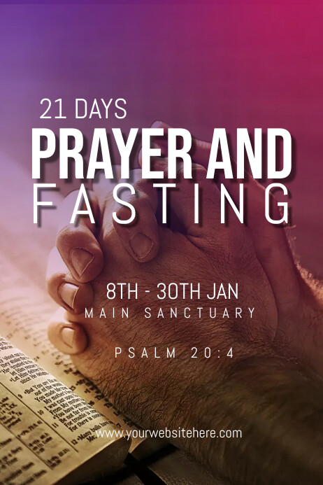 prayer and fasting Template | PosterMyWall