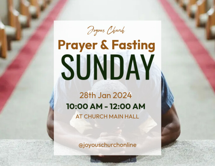 prayer and fasting Template | PosterMyWall