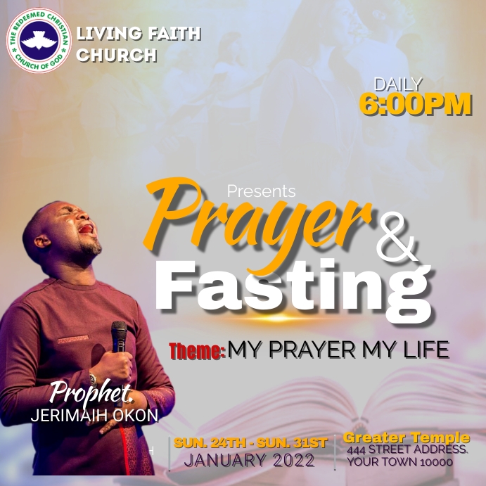 Prayer and fasting Template | PosterMyWall