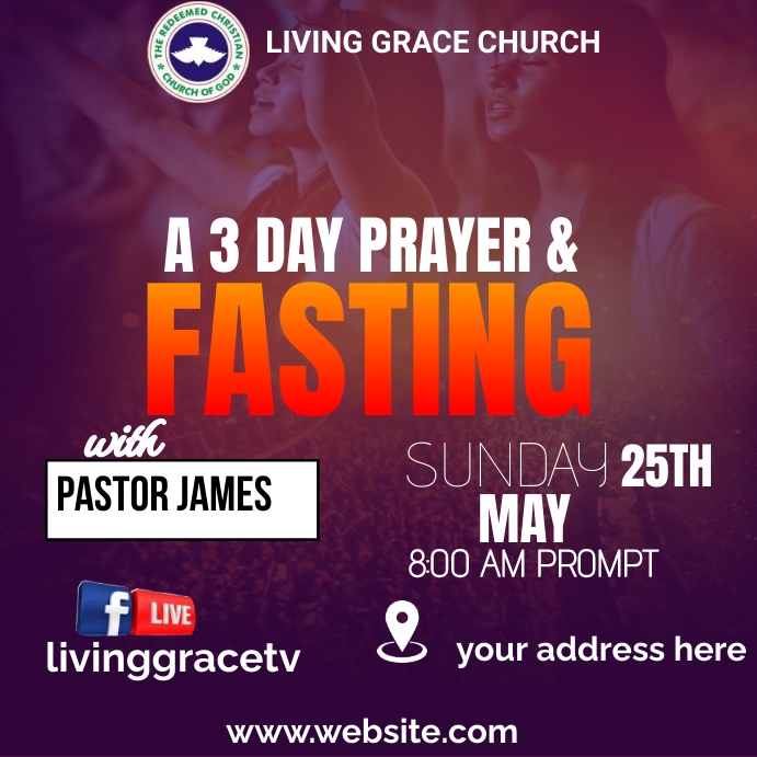 PRAYER AND FASTING Template | PosterMyWall