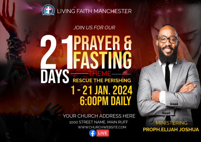 Prayer and fasting Template | PosterMyWall