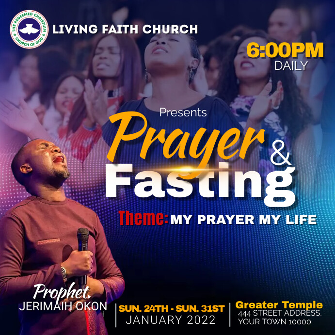 Prayer and fasting | PosterMyWall