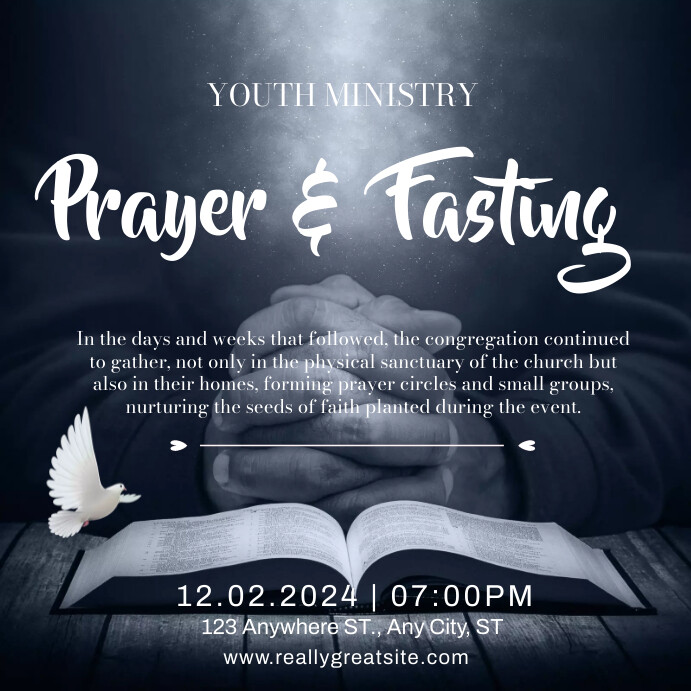 Prayer and fasting Template | PosterMyWall