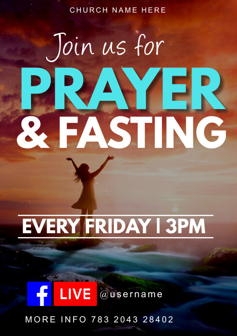 Prayer and fasting Template | PosterMyWall