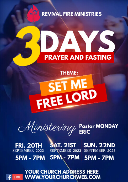 PRAYER AND FASTING Template | PosterMyWall