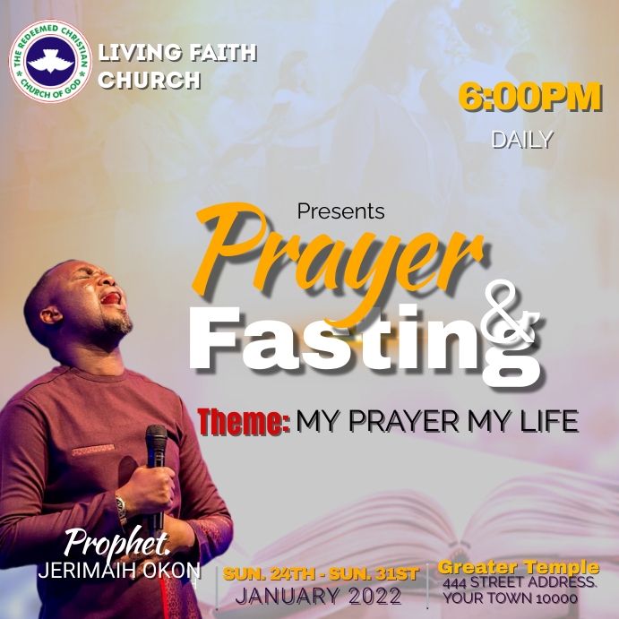 Copy of Prayer and fasting | PosterMyWall