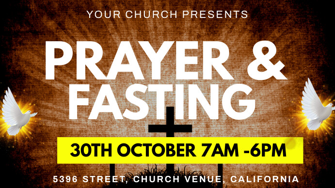 prayer and fasting Template | PosterMyWall