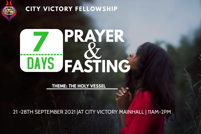 Prayer and Fasting Template | PosterMyWall