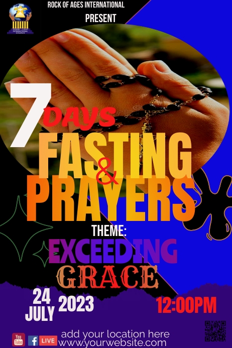 PRAYER AND FASTING Template | PosterMyWall