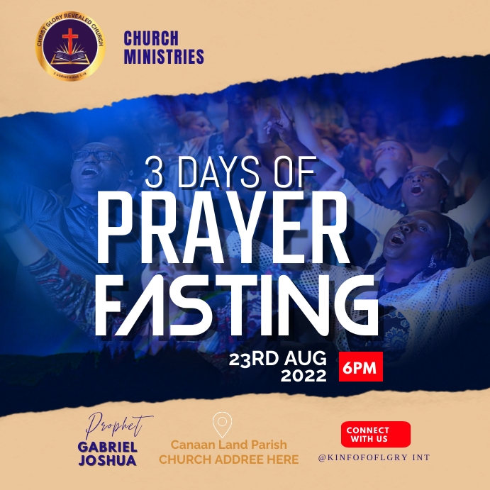 Prayer and fasting Template | PosterMyWall