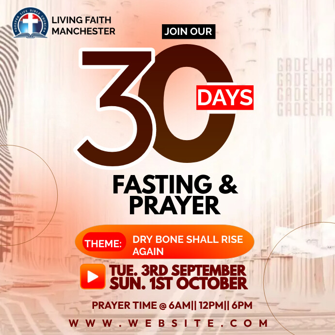 prayer and fasting Template | PosterMyWall