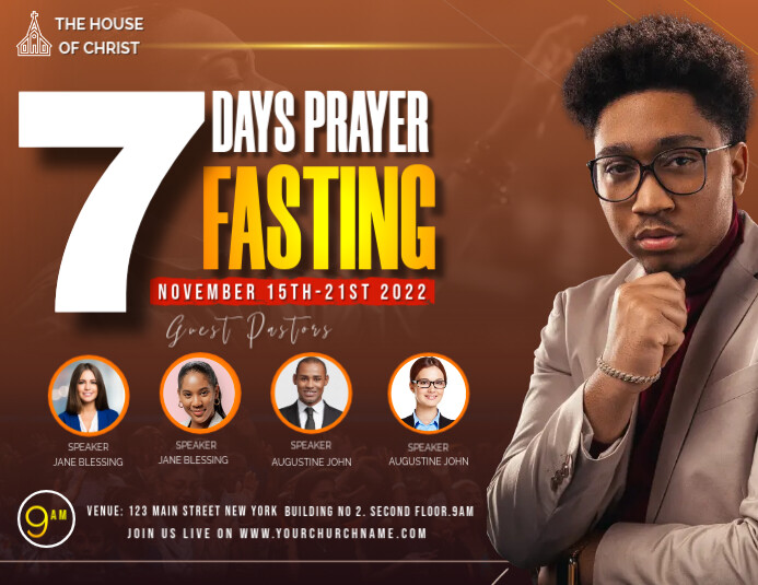 Prayer and Fasting Template | PosterMyWall