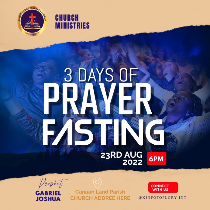 Prayer and fasting Template | PosterMyWall