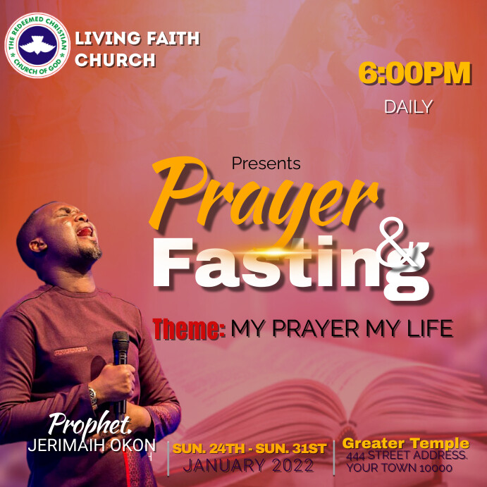 Prayer and fasting Template | PosterMyWall