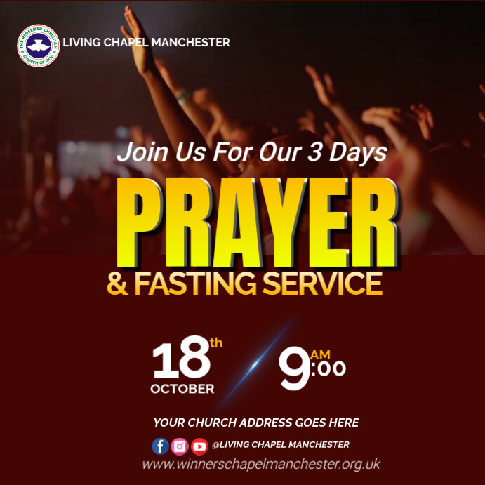 Prayer and fasting Template | PosterMyWall