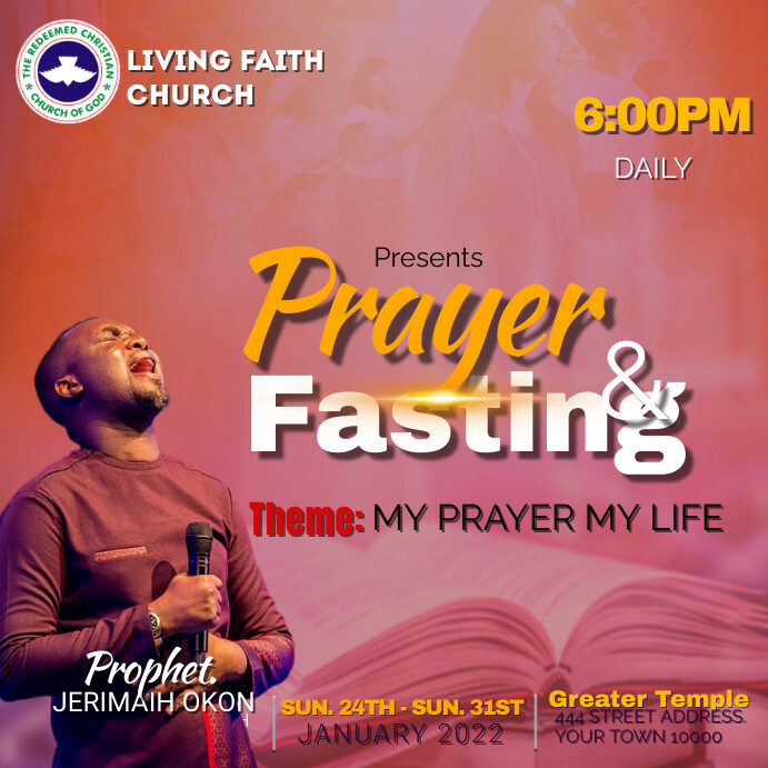 Prayer and fasting Template | PosterMyWall