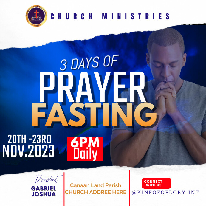 Prayer and fasting | PosterMyWall