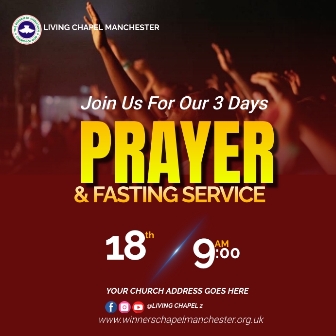 Prayer and fasting Template | PosterMyWall