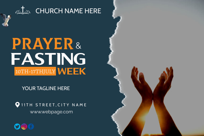 Prayer and fasting Template | PosterMyWall