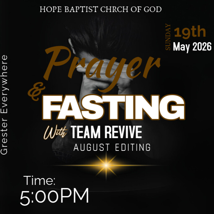 Prayer and fasting Template | PosterMyWall