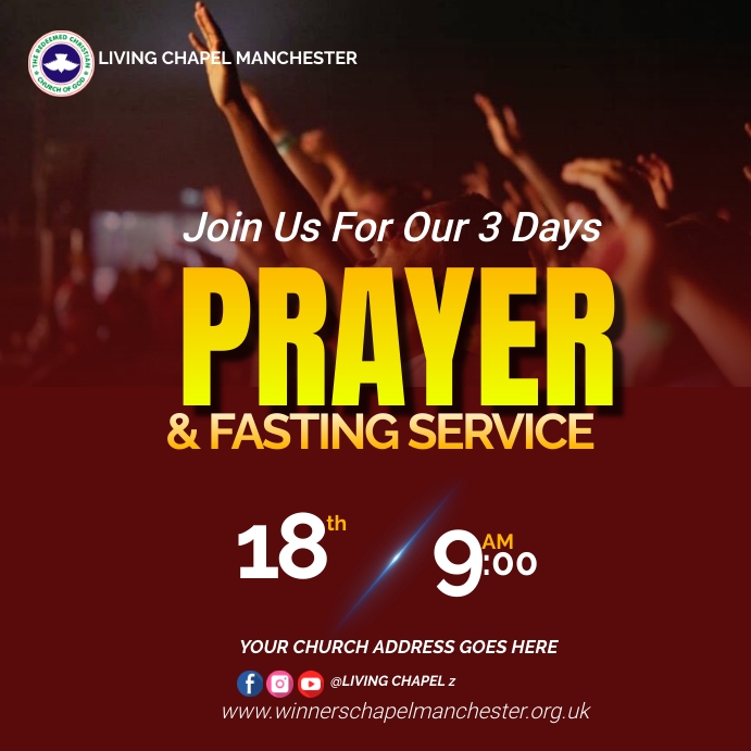 Prayer and fasting Template | PosterMyWall