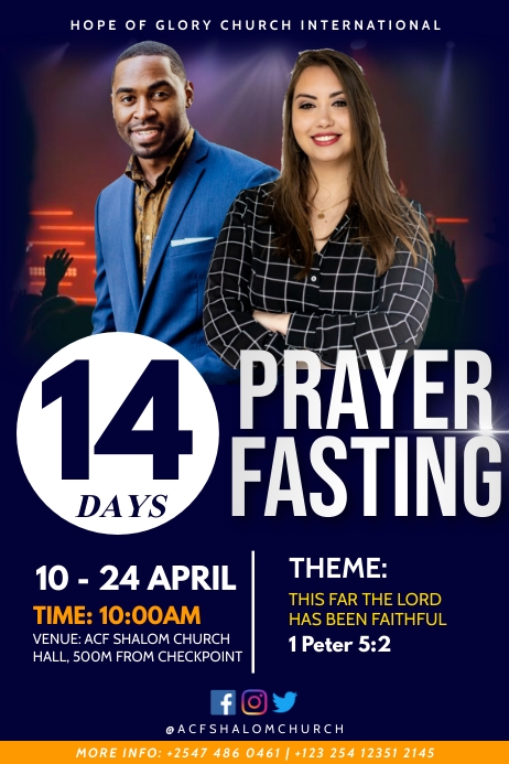 Prayer and fasting Template | PosterMyWall