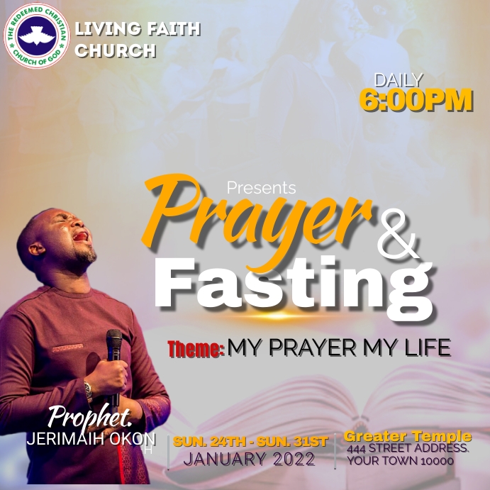 Prayer and fasting Template | PosterMyWall