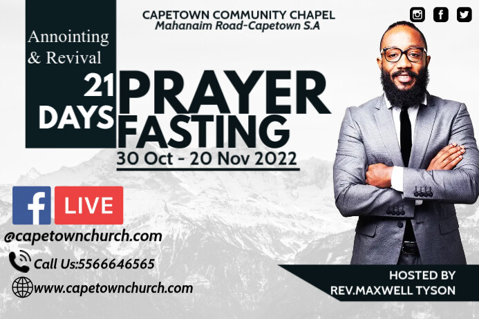 prayer and fasting flyer | PosterMyWall