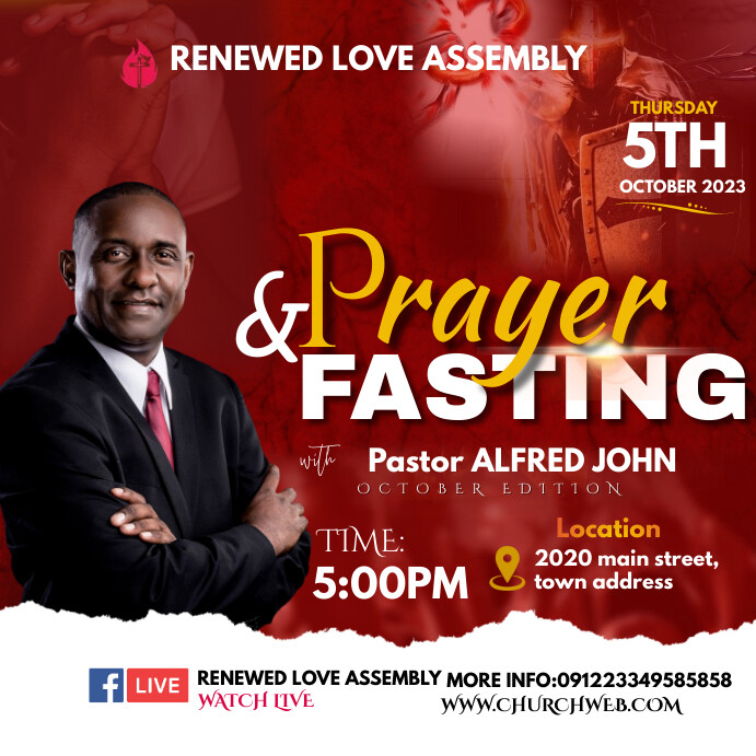 Prayer and Fasting flyer Template | PosterMyWall