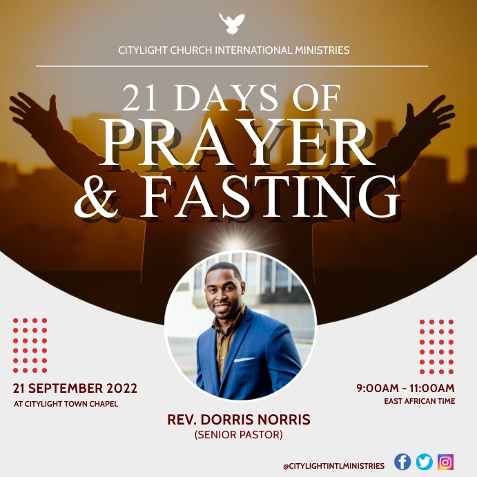 prayer and fasting flyer design Template | PosterMyWall