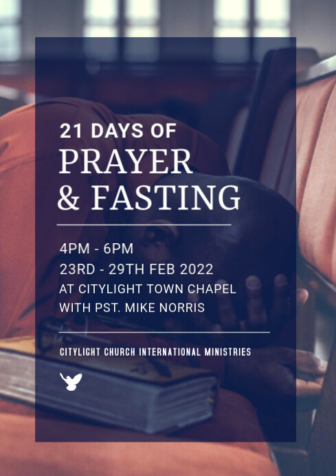 Brosur Desain Pamflet Doa Dan Puasa Templat | PosterMyWall